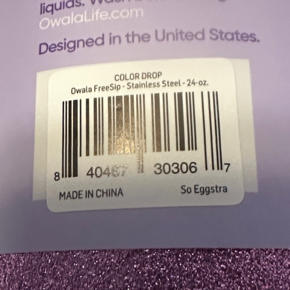 owala | Dining | Nwt Owala Color Drop So Eggstra Pink Purple Glitter 24 ...